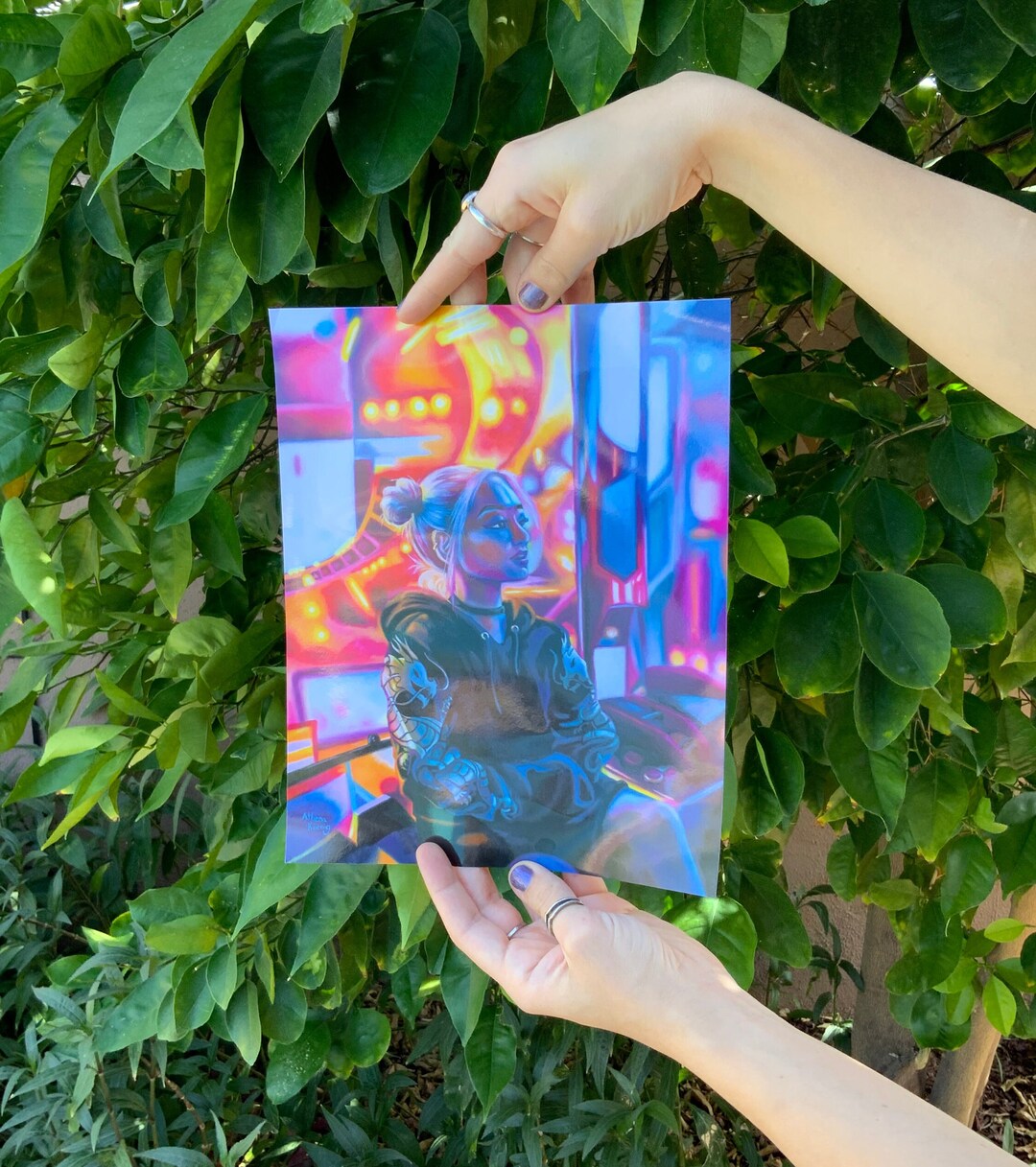 Urban Dragon Lady 8x10 Poster Print - Etsy