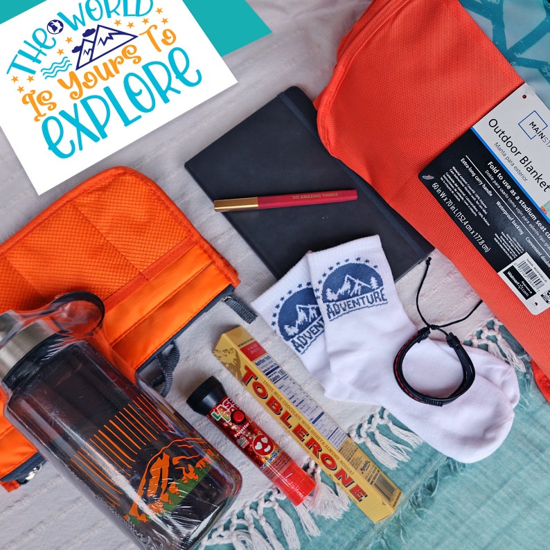 Travel Kid Gift Box, Traveler Starter Kit for Teen, Adventure Box, Fun ...