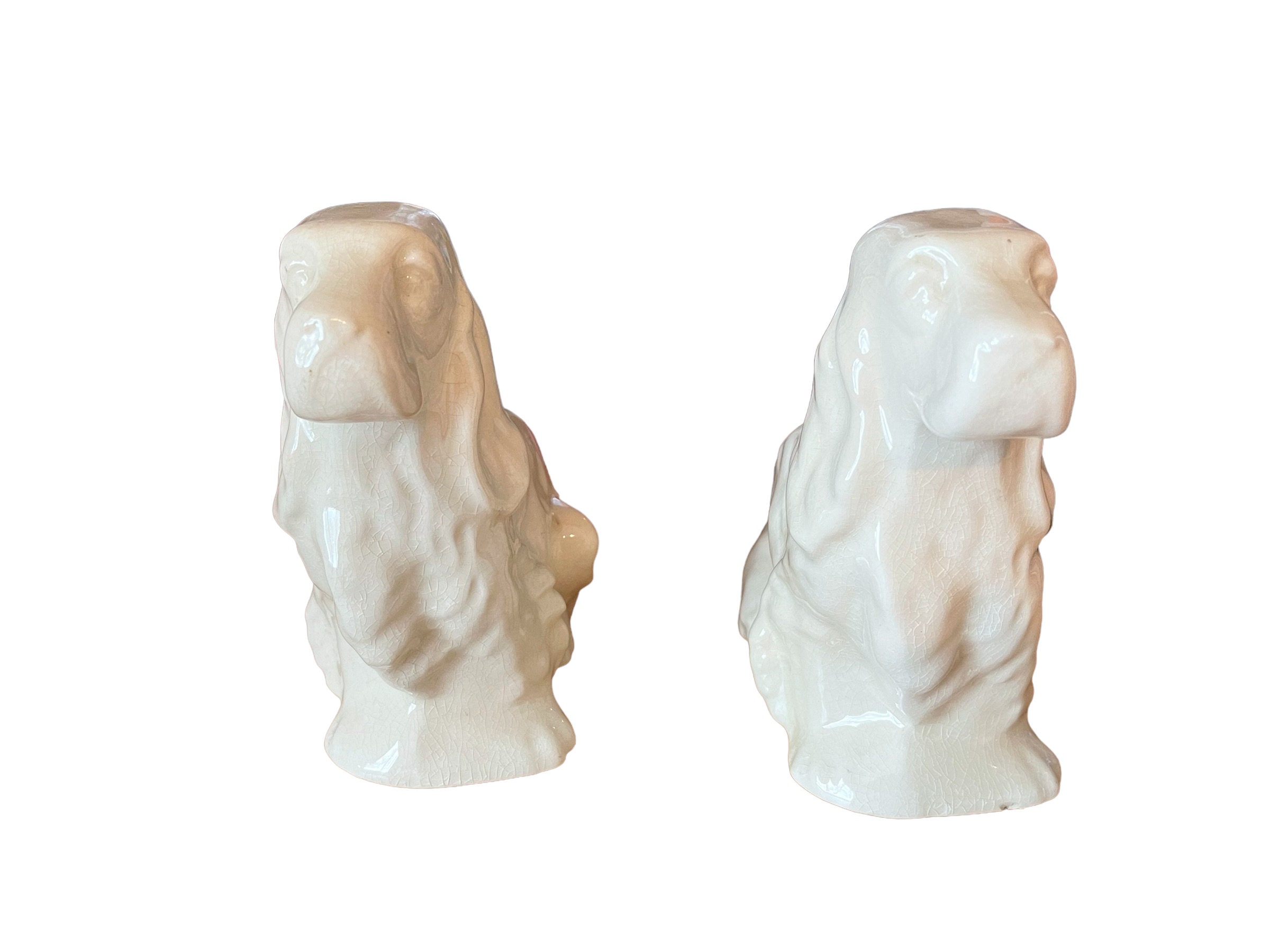 Vintage Ceramic Cocker Spaniel Planter Set - Etsy