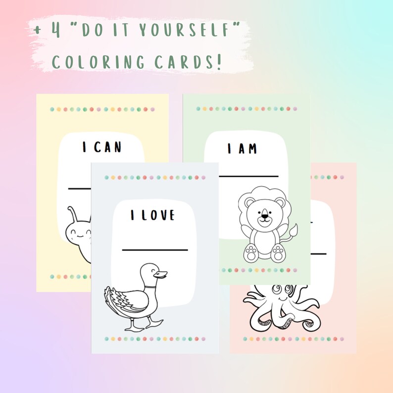Printable Kids Affirmation Cards ; Instant Access Affirmation Cards for ...