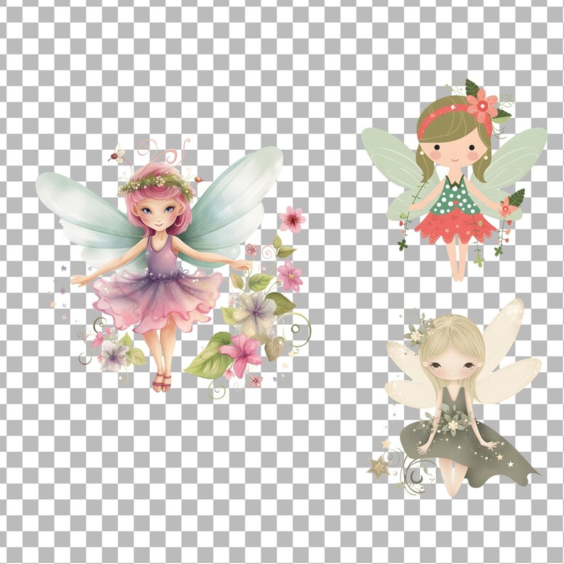 Fairy Illustration Girly Graphics Princess Illustration - Etsy