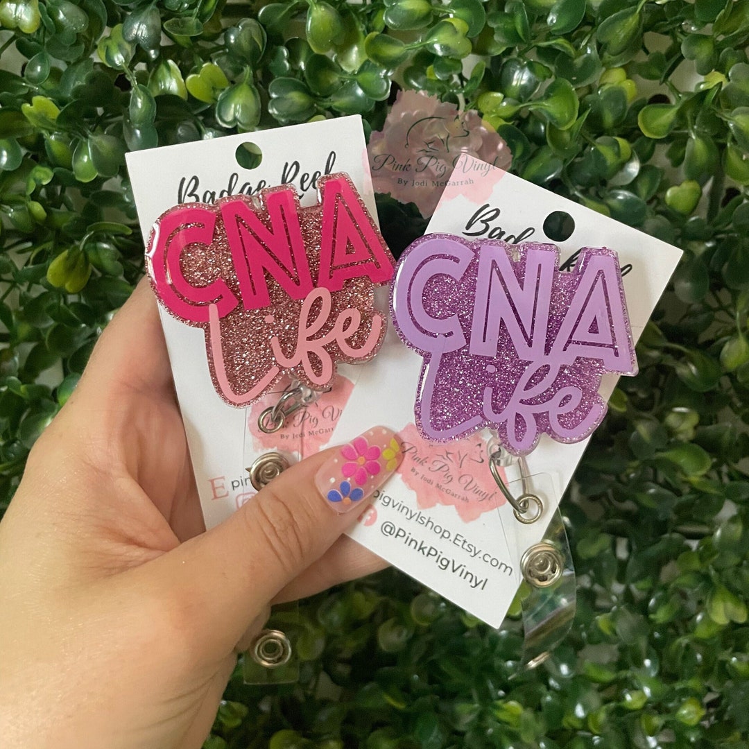 CNA Badge Reel, Certificate Nursing Assistant, Badge Reel, Nurse Badge ...