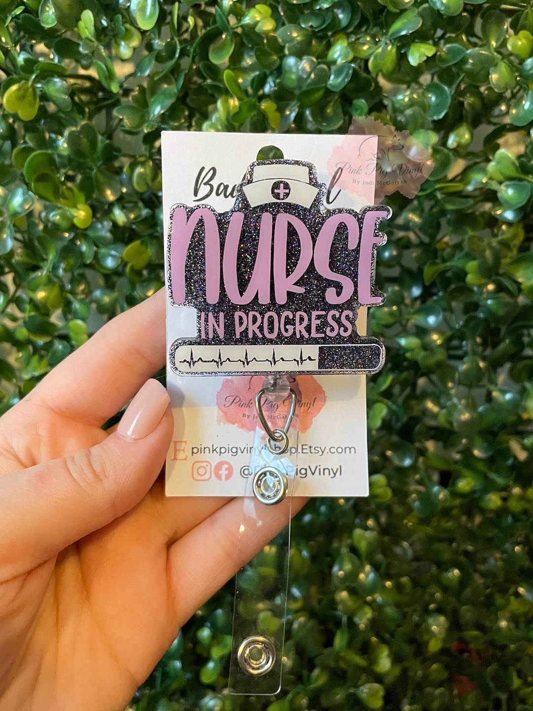 Nurse in Progress Badge Reel, Furture Nurse Gift, Medical Badge Reel ...