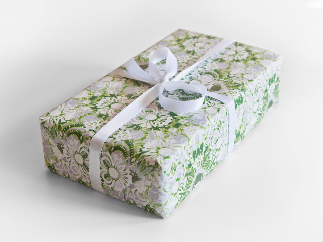 Wrapping Paper Roll ~ Carmen, Grass Green Paper, 24" Wide, by the Yard ...