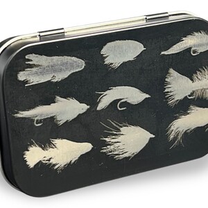 Engraved Tin Fly Fishing Box - Etsy