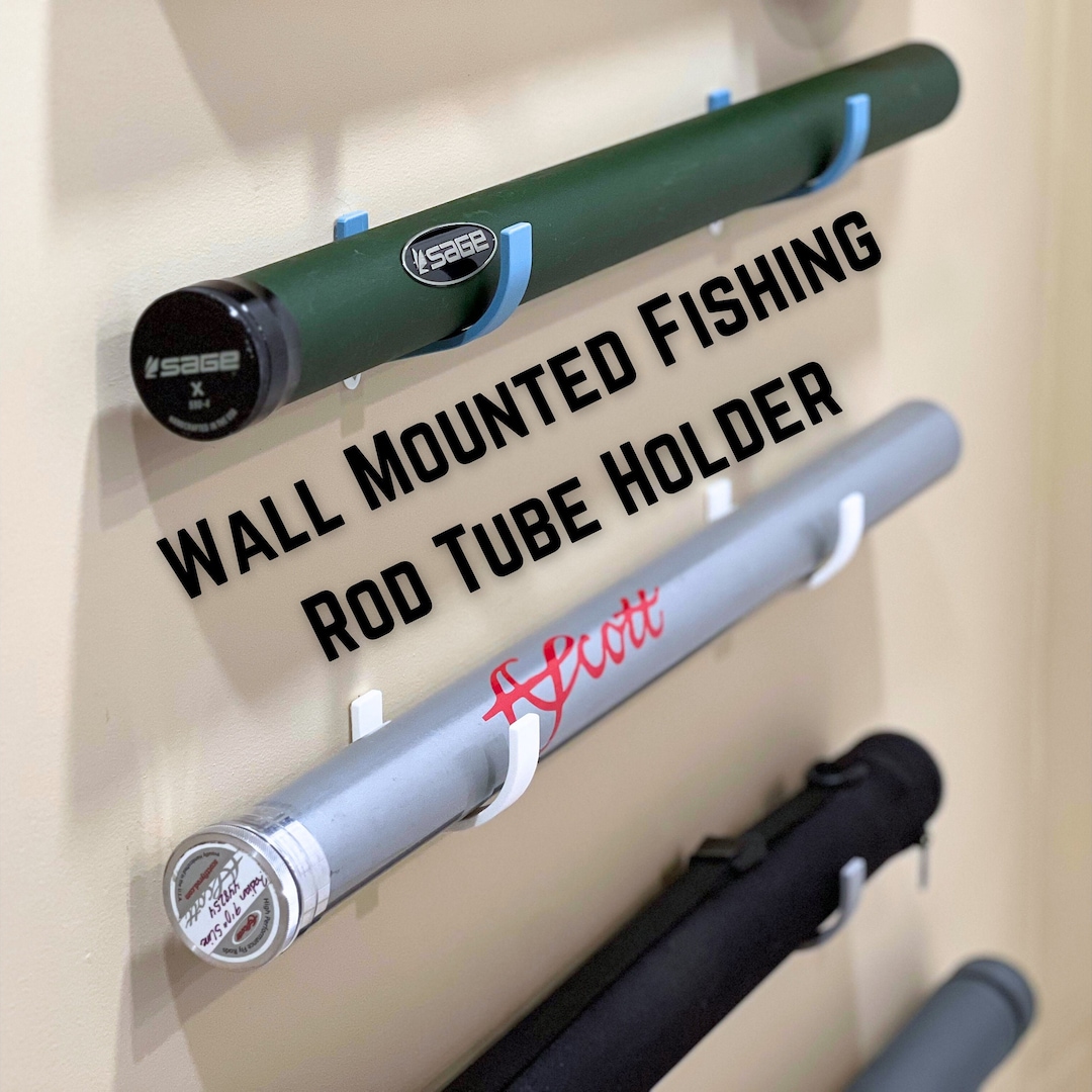 Wall Mounted Fishing Rod Tube Holder - Etsy