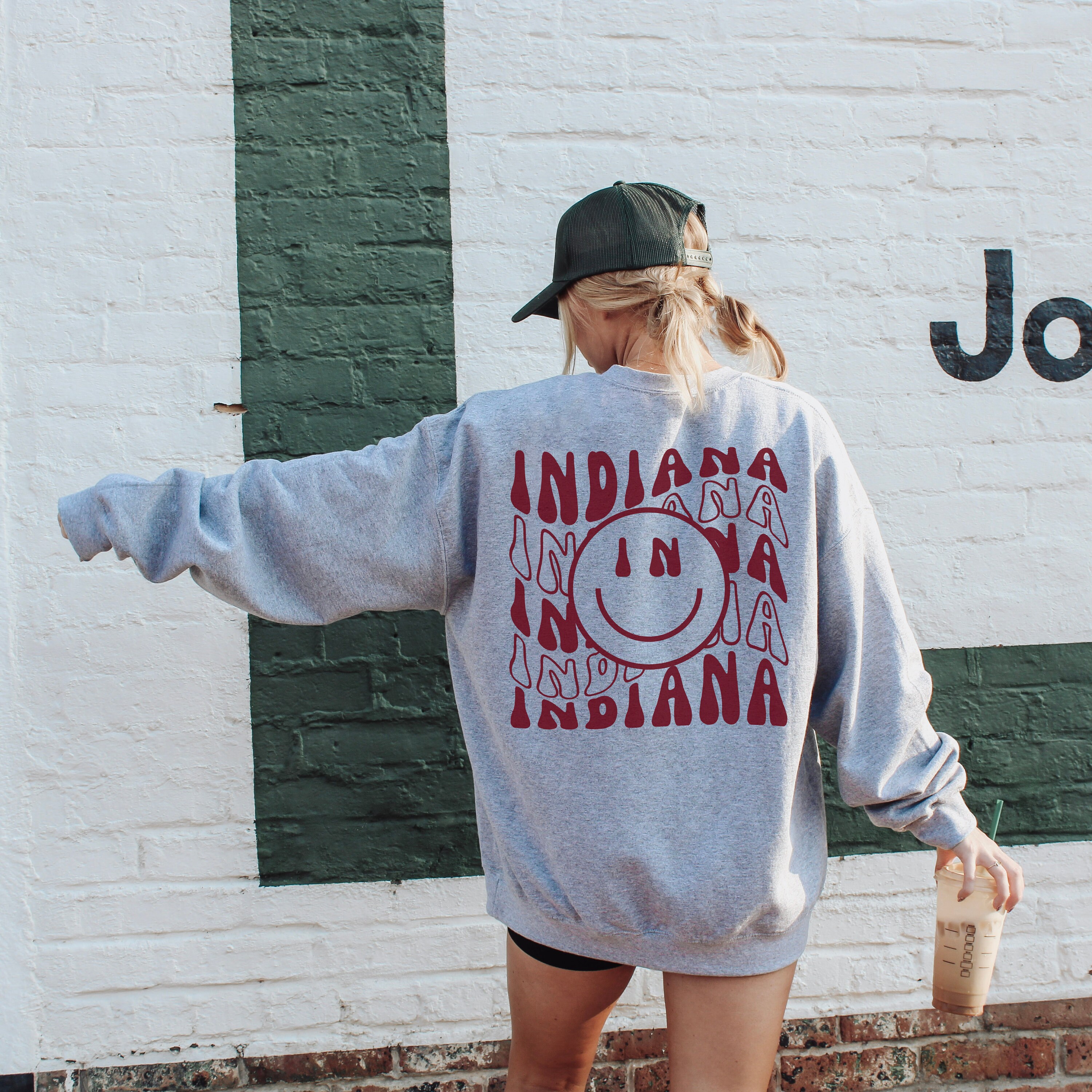 Indiana Sweatshirt, Hoosier State Crewneck Pullover, Retro Indy Sweater ...