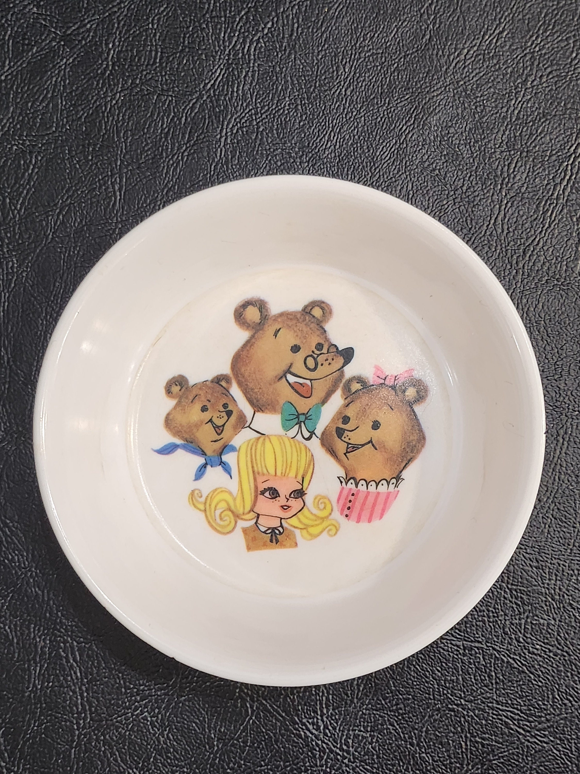 Vintage Oneida Deluxe Goldilocks and the Three Bears Plate Bowl Set ...