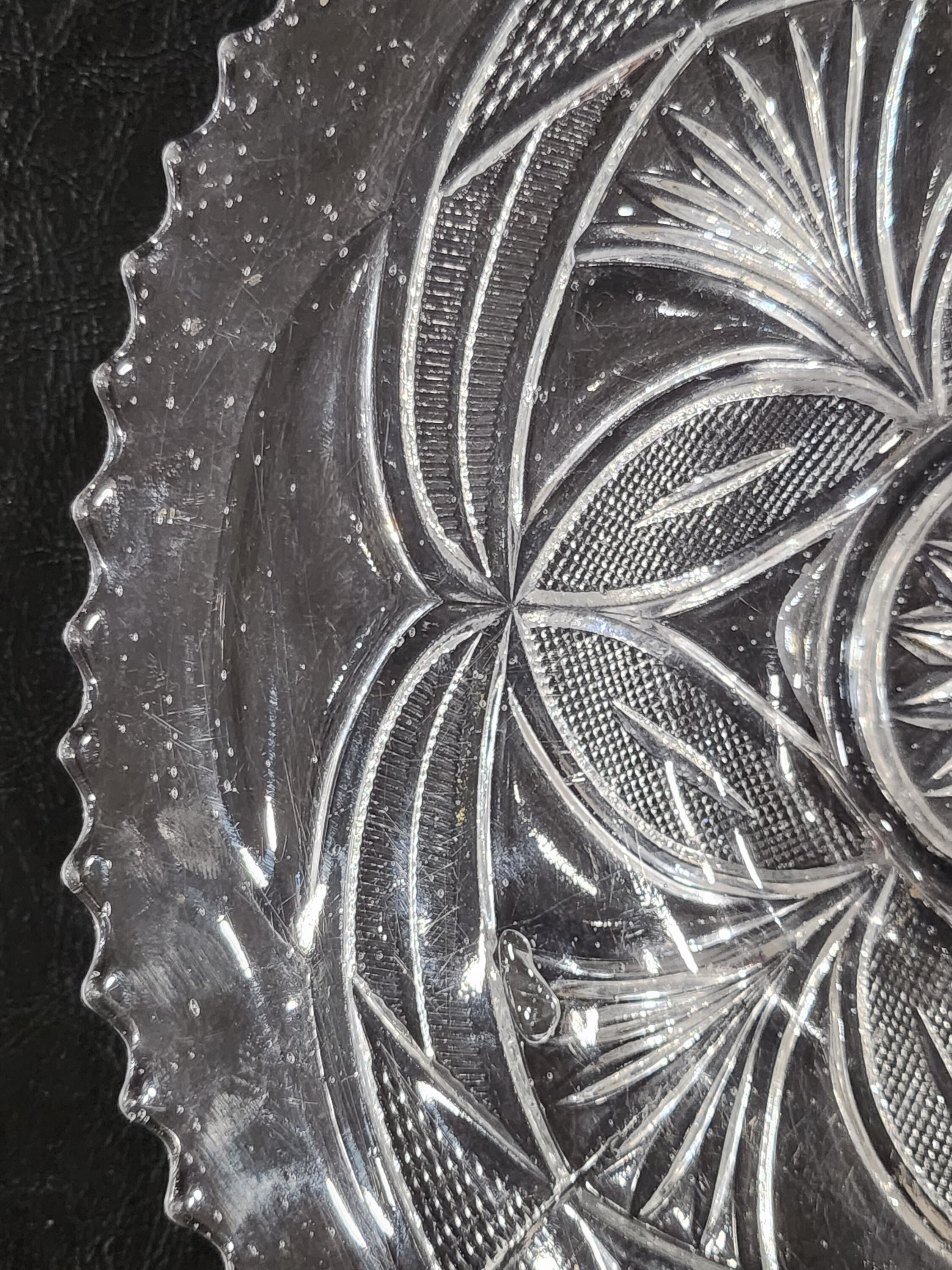 Rare Find Bryce EAPG Antique Serving Plate Beautiful Lady Sawtooth Edge ...