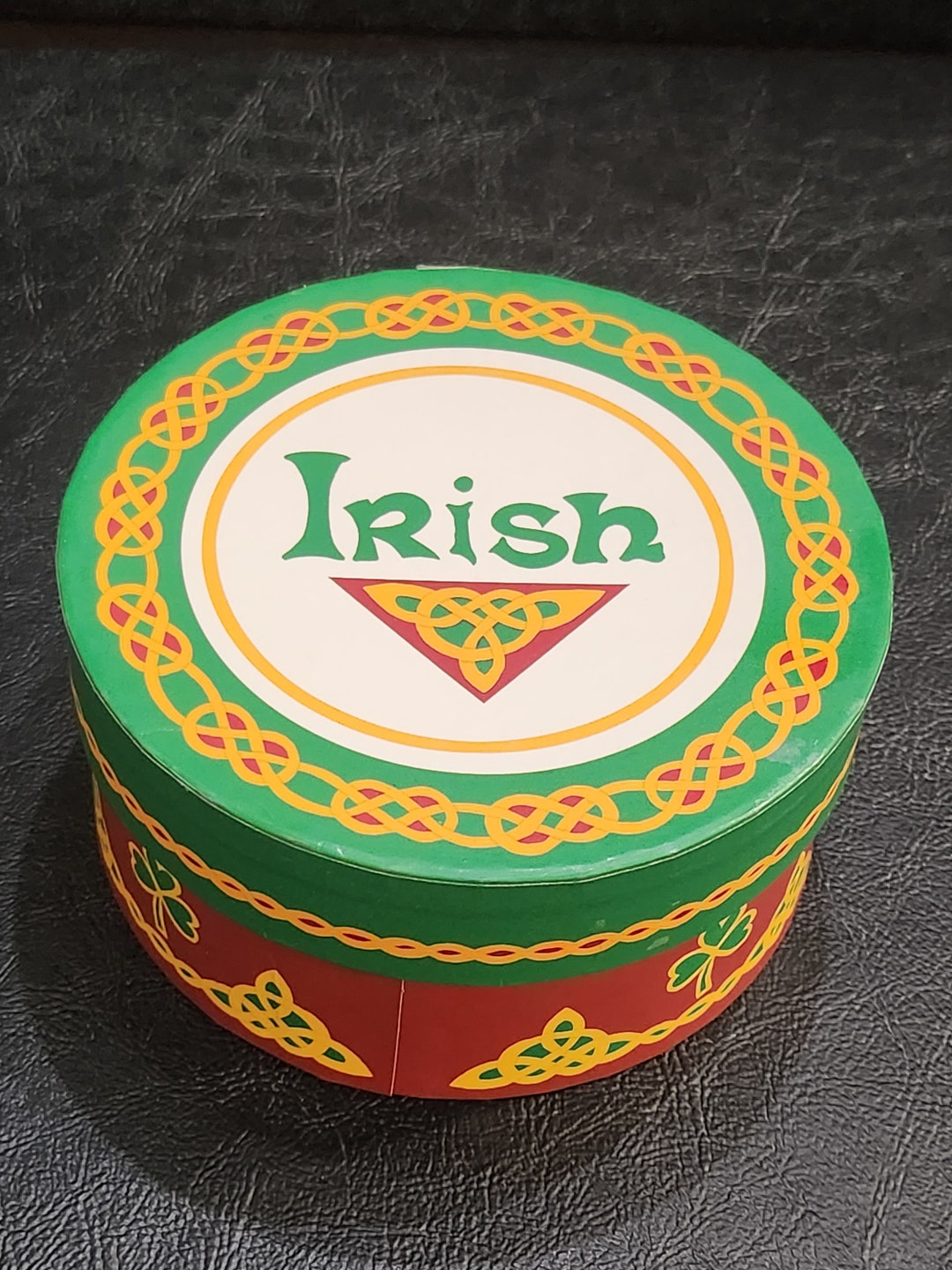 Set of 4 Irish MWW Market 4.5" Mini Plates Celtic Shamrock Cross Harpad ...