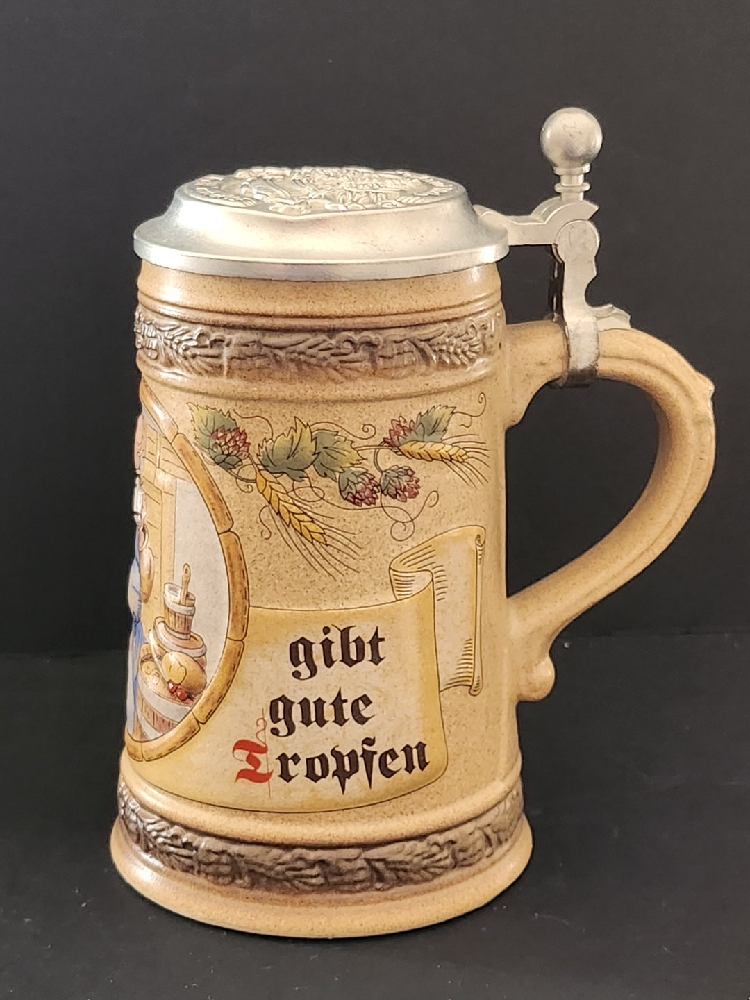 Vintage Gerz Lidded German Friar Brewer Stein/german Beer Mug - Etsy