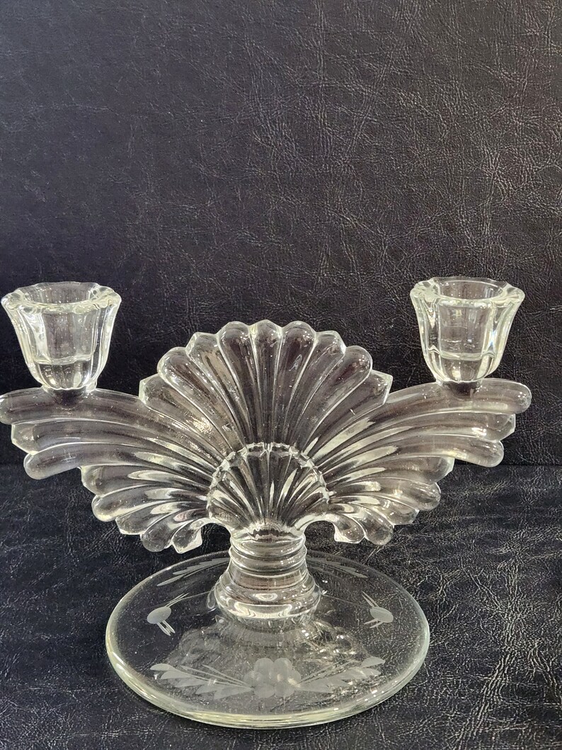 Rare Pair of Vintage Paden City Glass Maya Pattern Double - Etsy