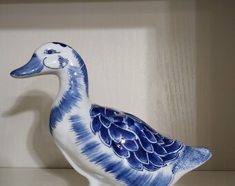 Delft Duck Figurine - Etsy