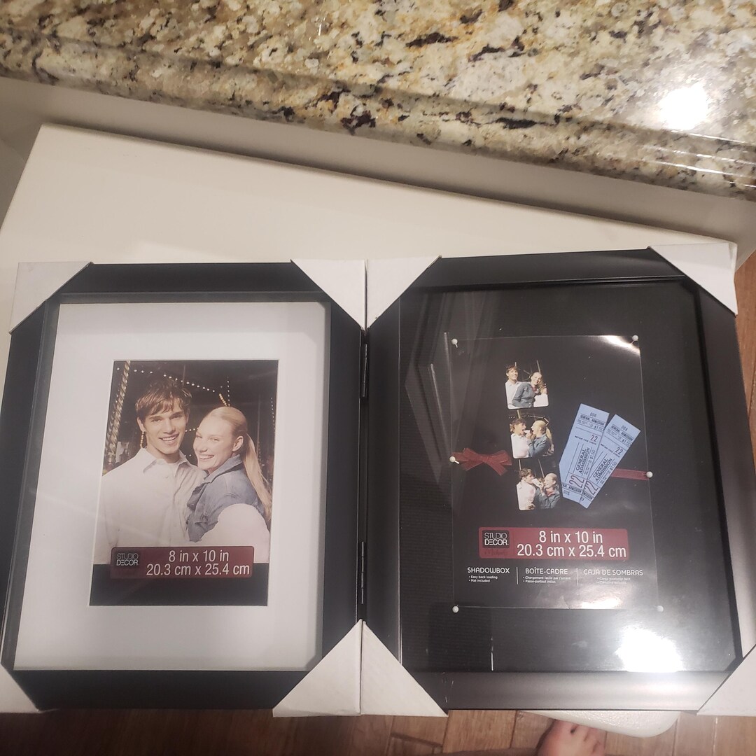 2 Nwt-8x10 Black Frame With 8x10 Shadow Box Studio Decor - Etsy