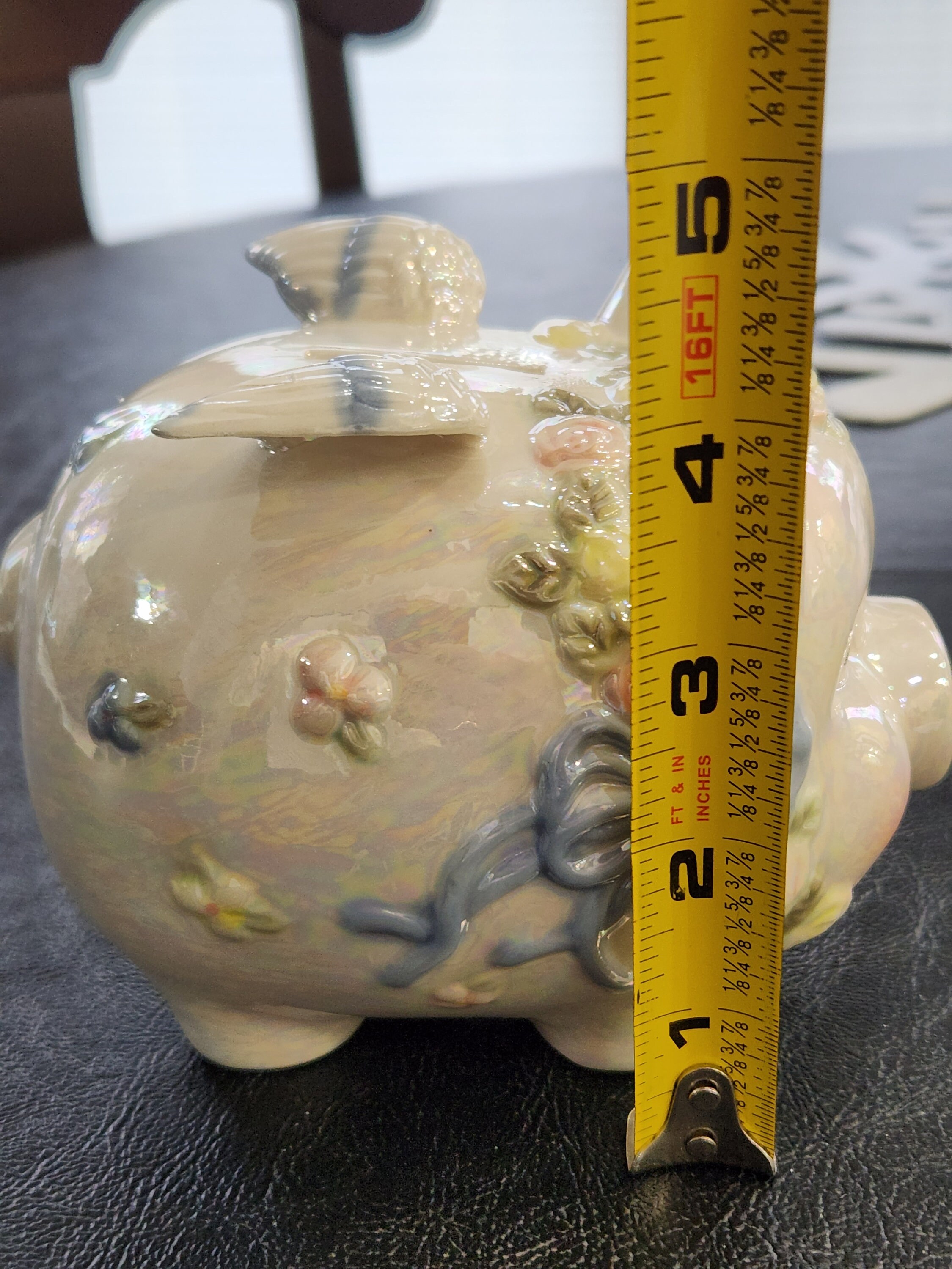 Iridescent Lefton Piggy Bank - Etsy