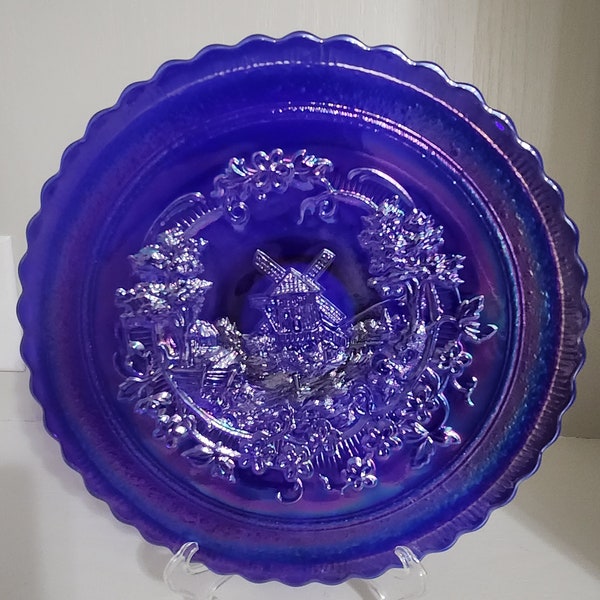 Imperial Carnival Glass Plate - Etsy