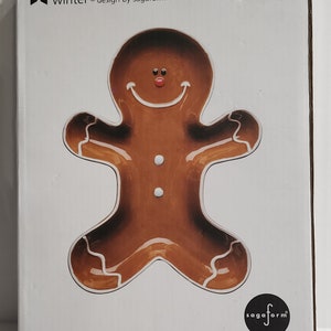 Swedish Sagaform Gingerbread Man Serving Bowl Ceramic NIB - Etsy