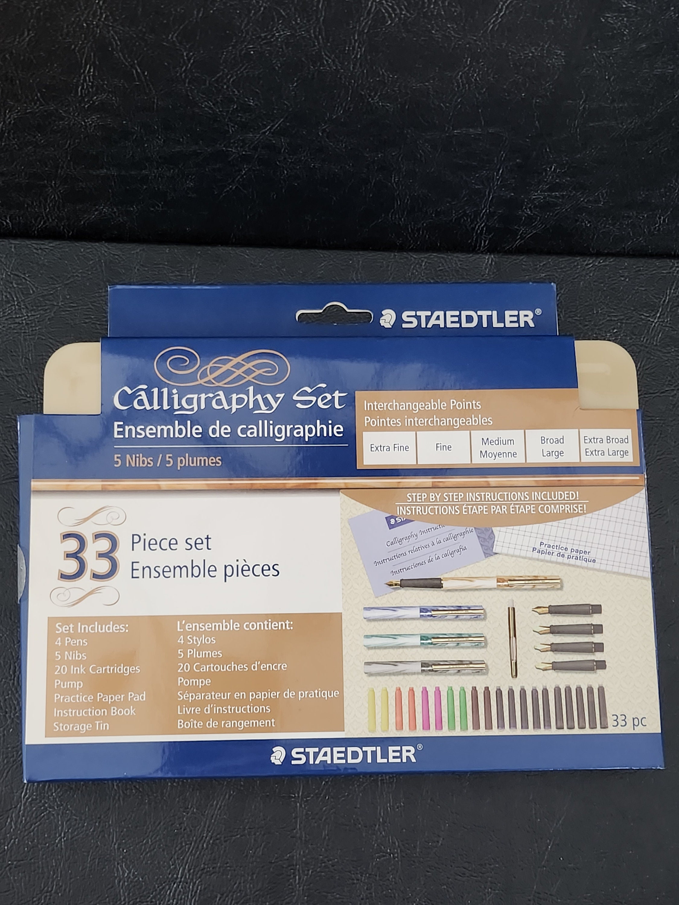 New Staedtler 33 Piece Calligraphy Set With Interchangeable Points 5 ...