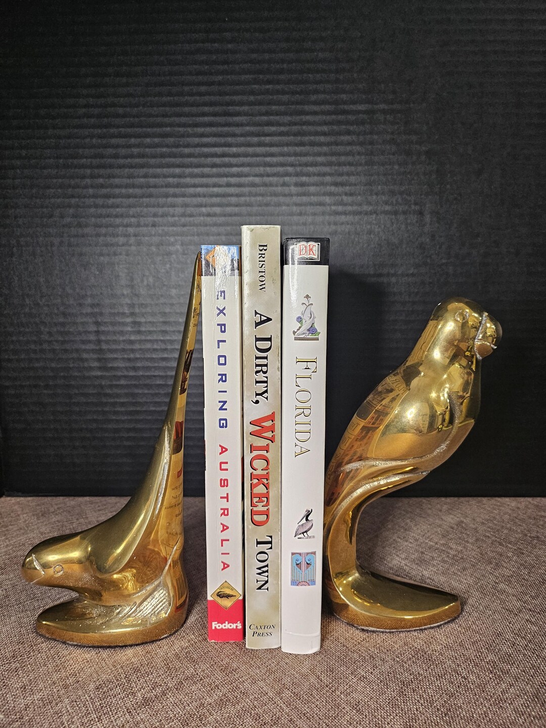 Art Deco Pair of Brass Parrot Bookends Hollywood Regency Set of 2 - Etsy