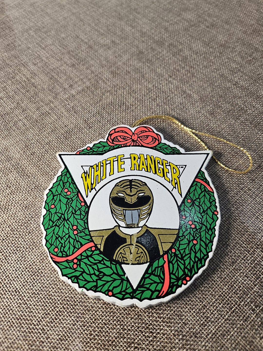 1995 White Ranger Christmas Ornament Power Ranger Saban Entertainment ...