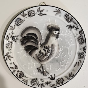 Bella Casa by Ganz 3D Rooster/ Hen Plates, 5 Inch Wall Decor - Etsy