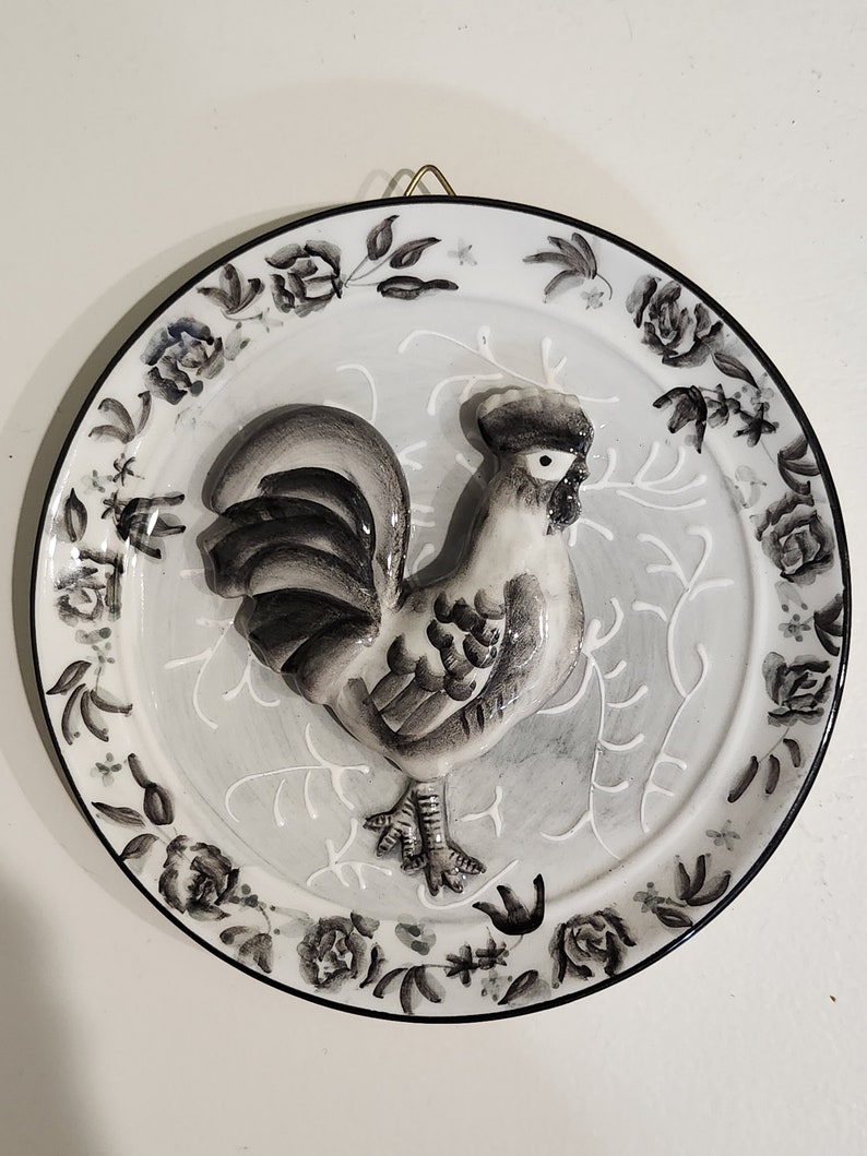 Bella Casa by Ganz 3D Rooster/ Hen Plates, 5 Inch Wall Decor - Etsy