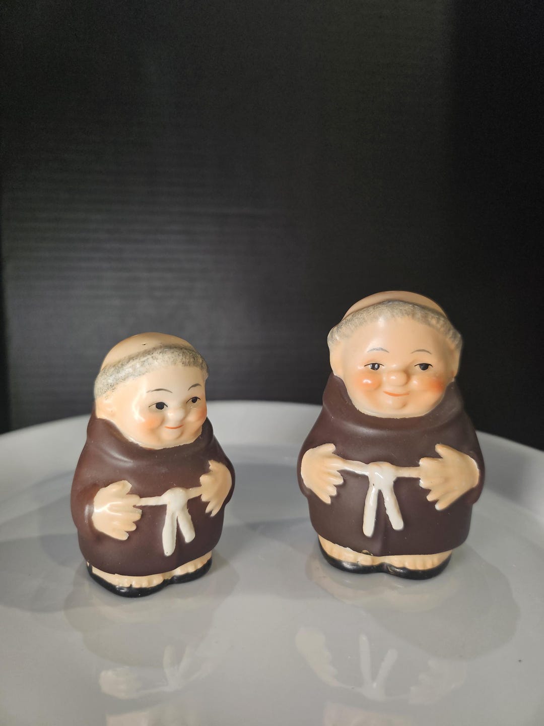 Vintage Friar Tuck by Goebel Monk Salt and Pepper Set With Toes Germany ...