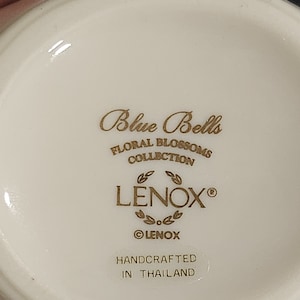 Lenox Blue Bells Floral Blooms Collection Vase 7.5" Tall Art Deco Vase ...