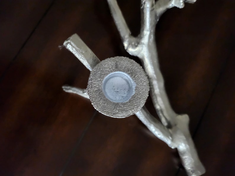 Unique Silver Tree Branch Candelabra 4 Candle Holders 23 Inches Long - Etsy