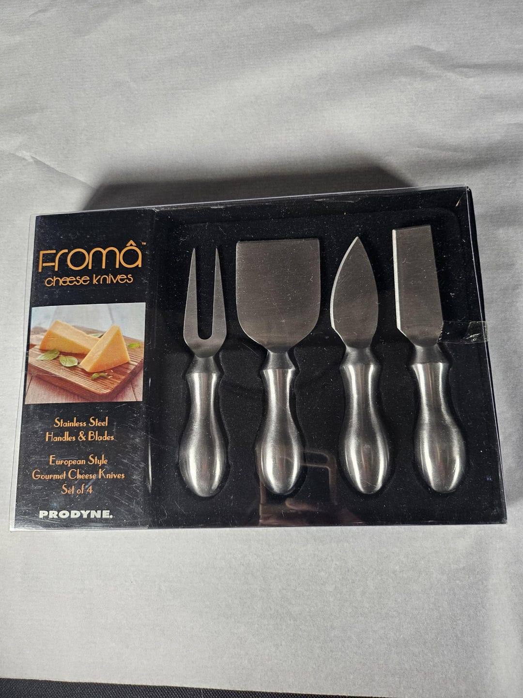 Prodyne Froma Stainless Steel Cheese Knife Set 4 Piece European Style ...