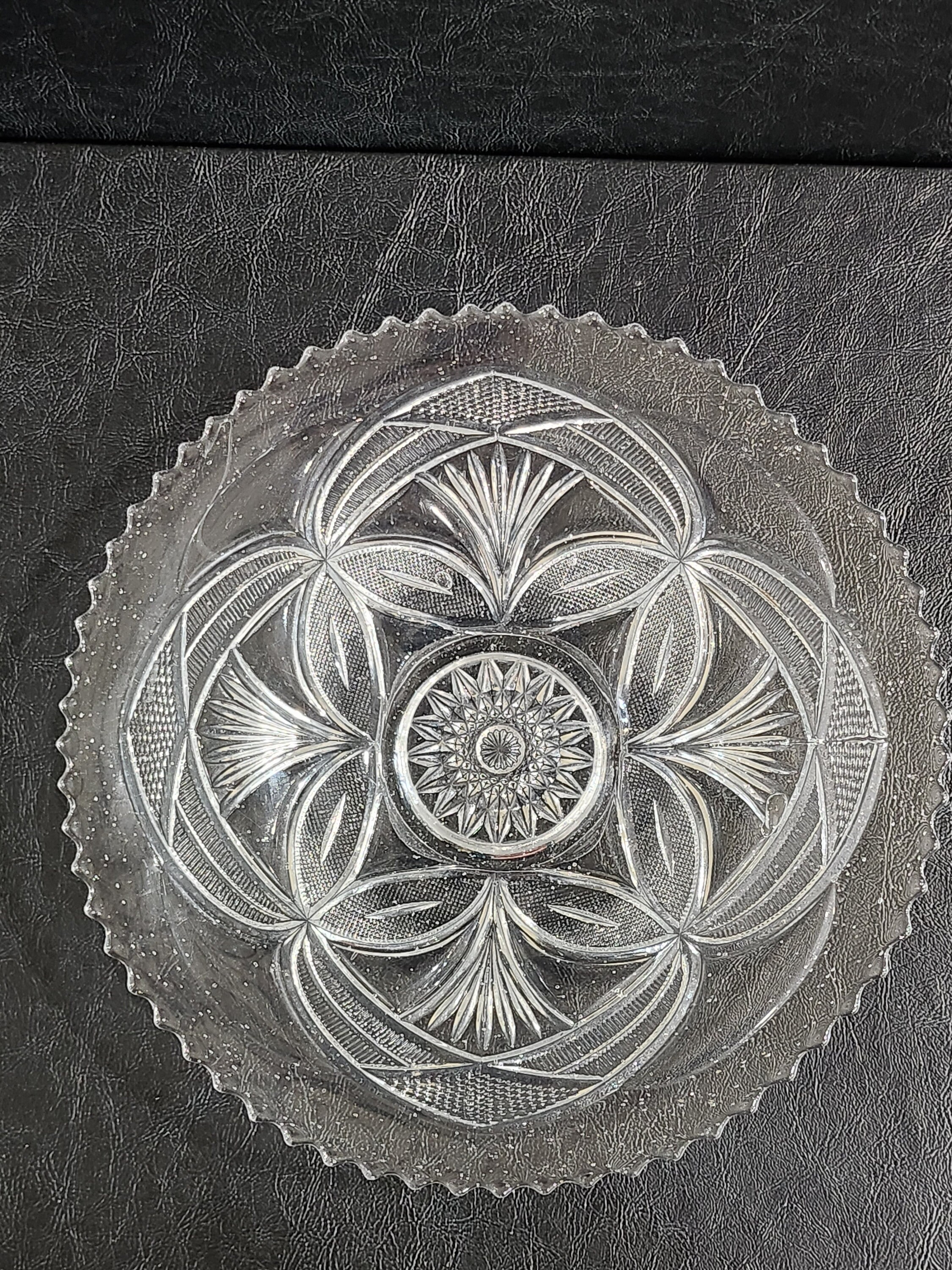 Rare Find Bryce EAPG Antique Serving Plate Beautiful Lady Sawtooth Edge ...