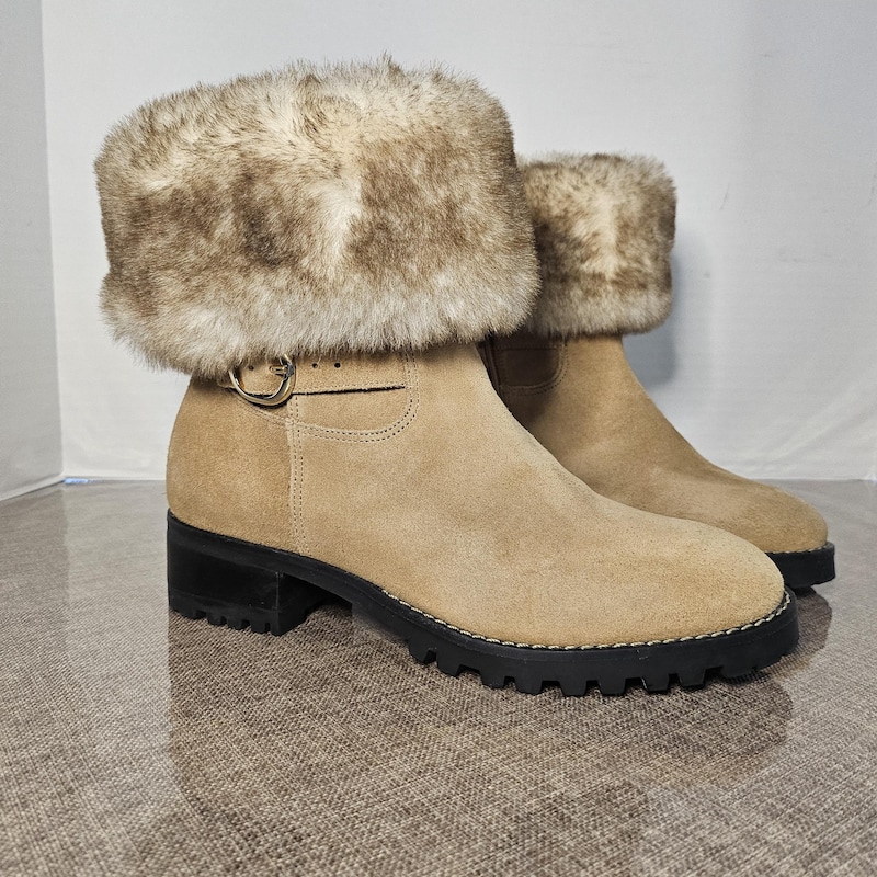 Shearling Ankle Boots - Etsy