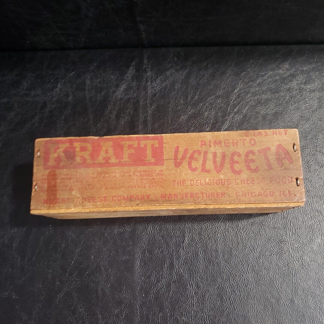 Kraft Pimento Velveeta Cheese Wooden Box - Etsy