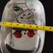 New Gorham Christmas in Color Snowman Tray Silver Metal and Enamel ...