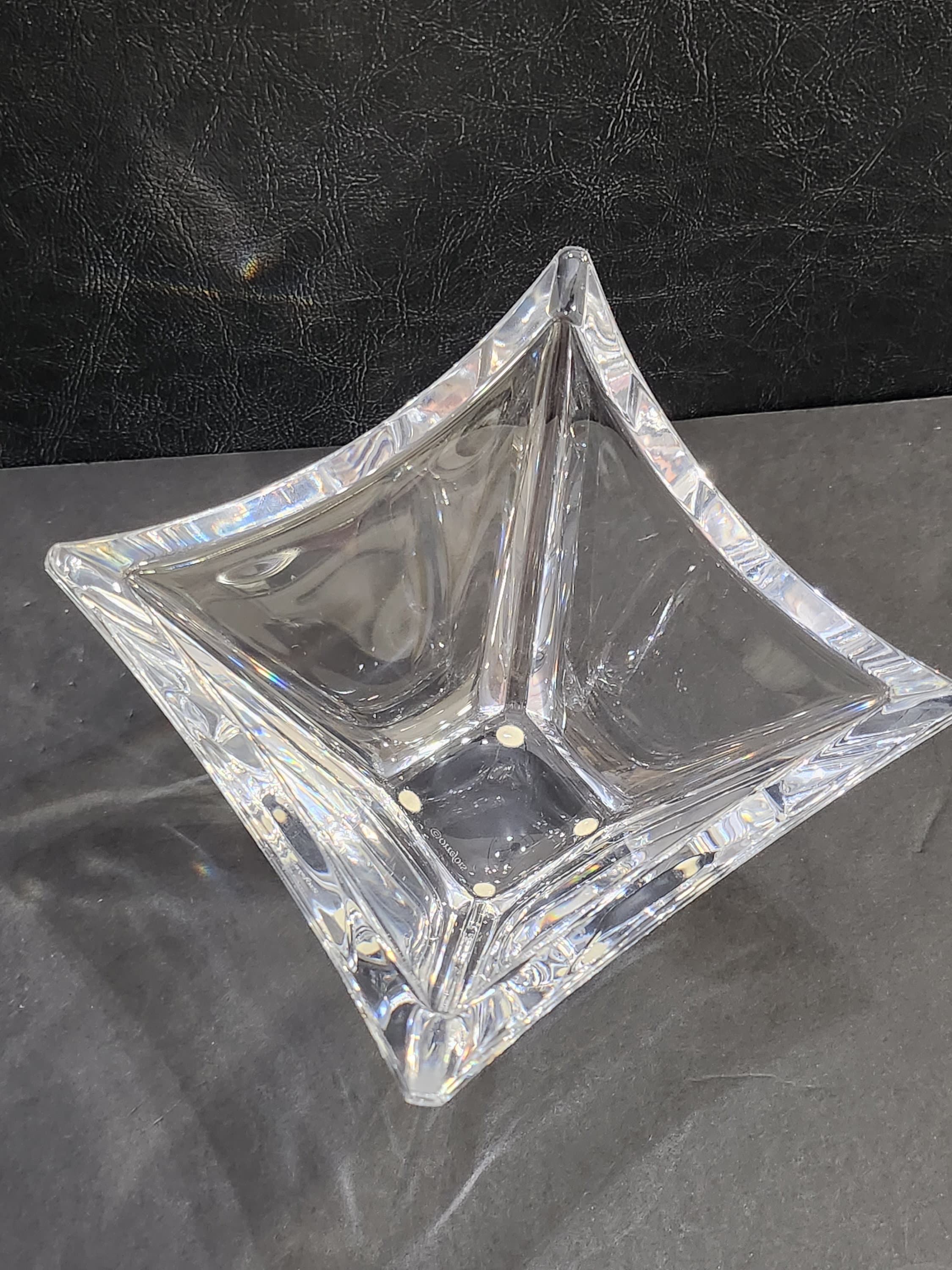 Orrefors Polani's Small Crystal Bowl With Signature - Etsy