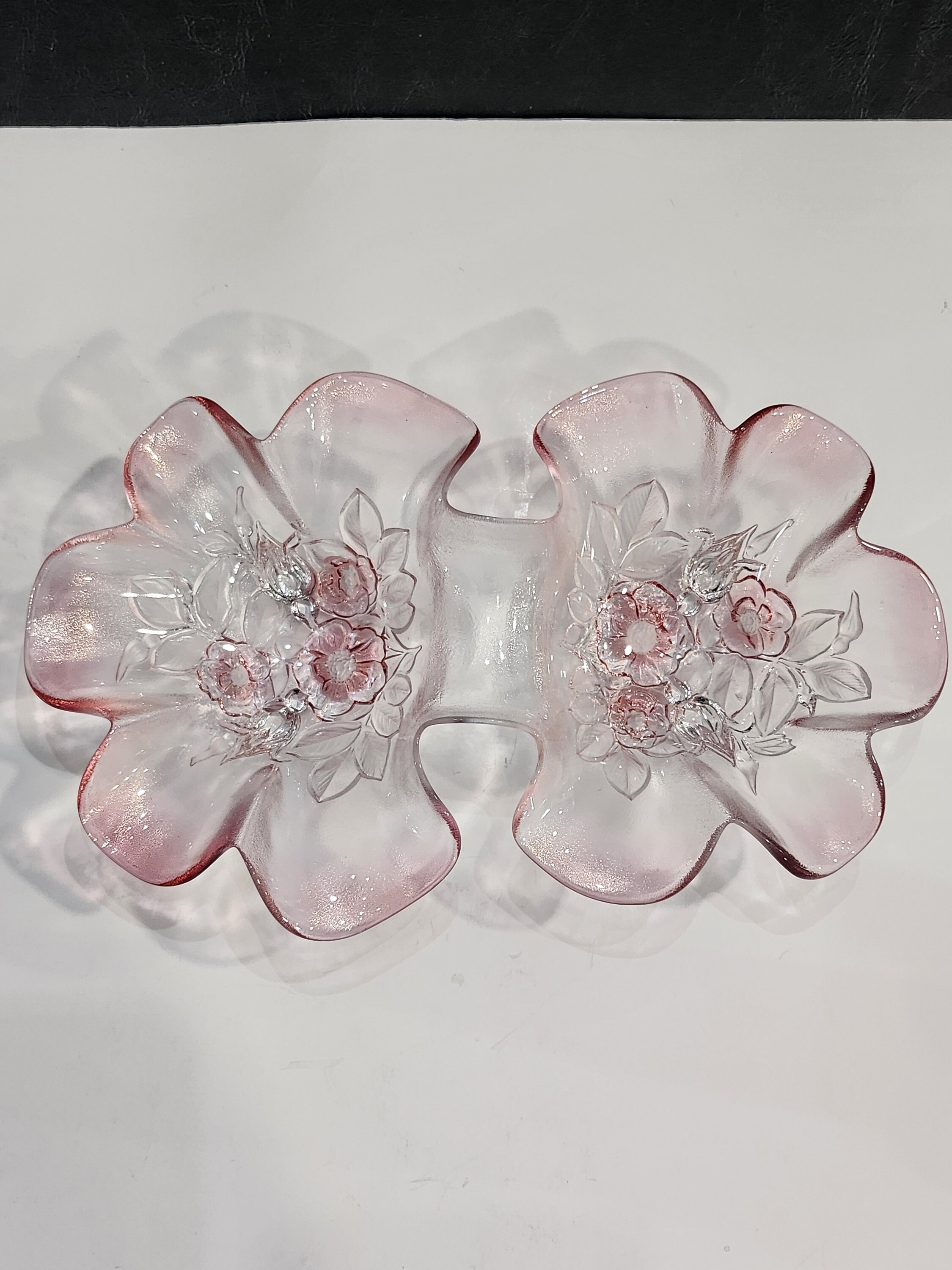 Vintage Mikasa Rosella Ruffle Pink Floral Double Sided Serving Bowl - Etsy