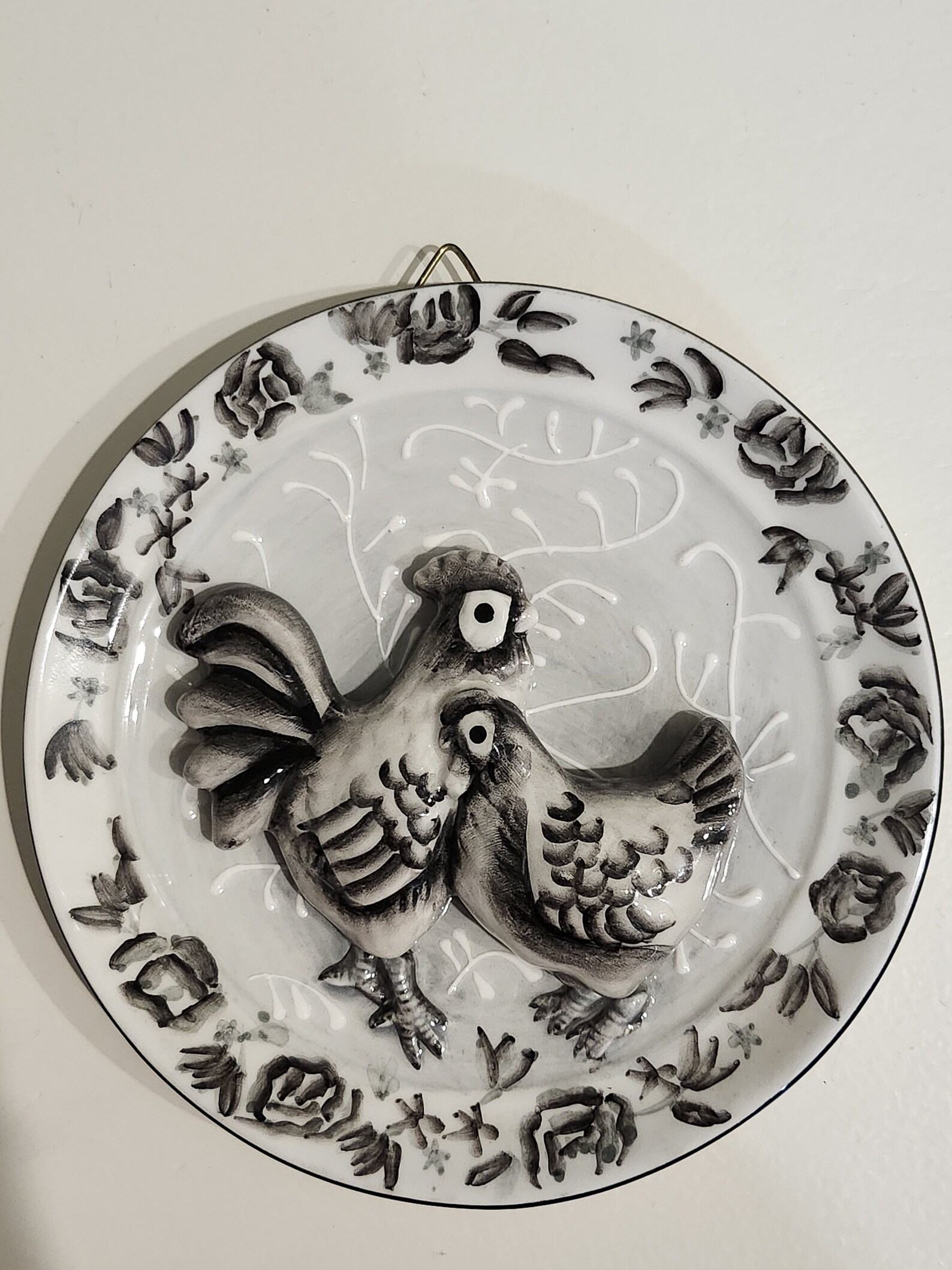 Bella Casa by Ganz 3D Rooster/ Hen Plates, 5 Inch Wall Decor - Etsy