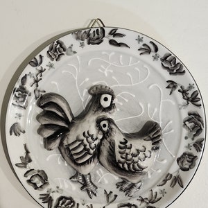 Bella Casa by Ganz 3D Rooster/ Hen Plates, 5 Inch Wall Decor - Etsy