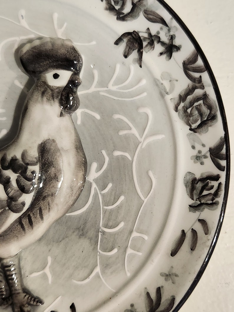 Bella Casa by Ganz 3D Rooster/ Hen Plates, 5 Inch Wall Decor - Etsy