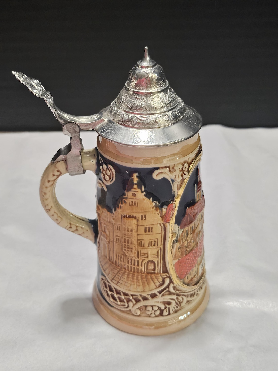 Vintage DBGM Alsace Design Lidded Stein Collectible 6.25" Tall - Etsy