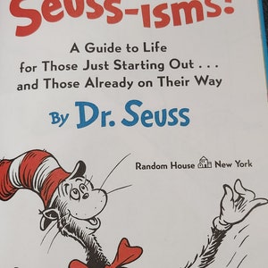 Dr Seuss Seuss-ism Book Random House - Etsy