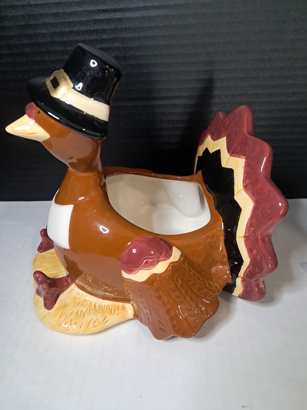 Teleflora Turkey Thanksgiving Ceramic Planter Centerpiece - Etsy