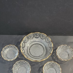 Set of 5 Vintage Bartlett and Collins St Genevieve Manhattan Pattern ...