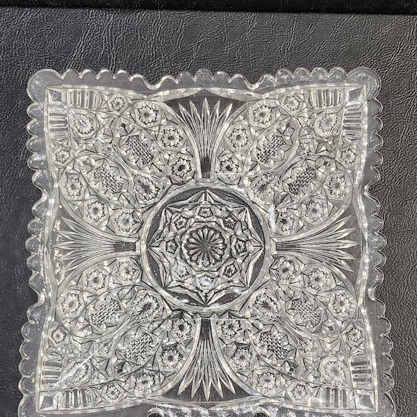 Square Glass Plate - Etsy