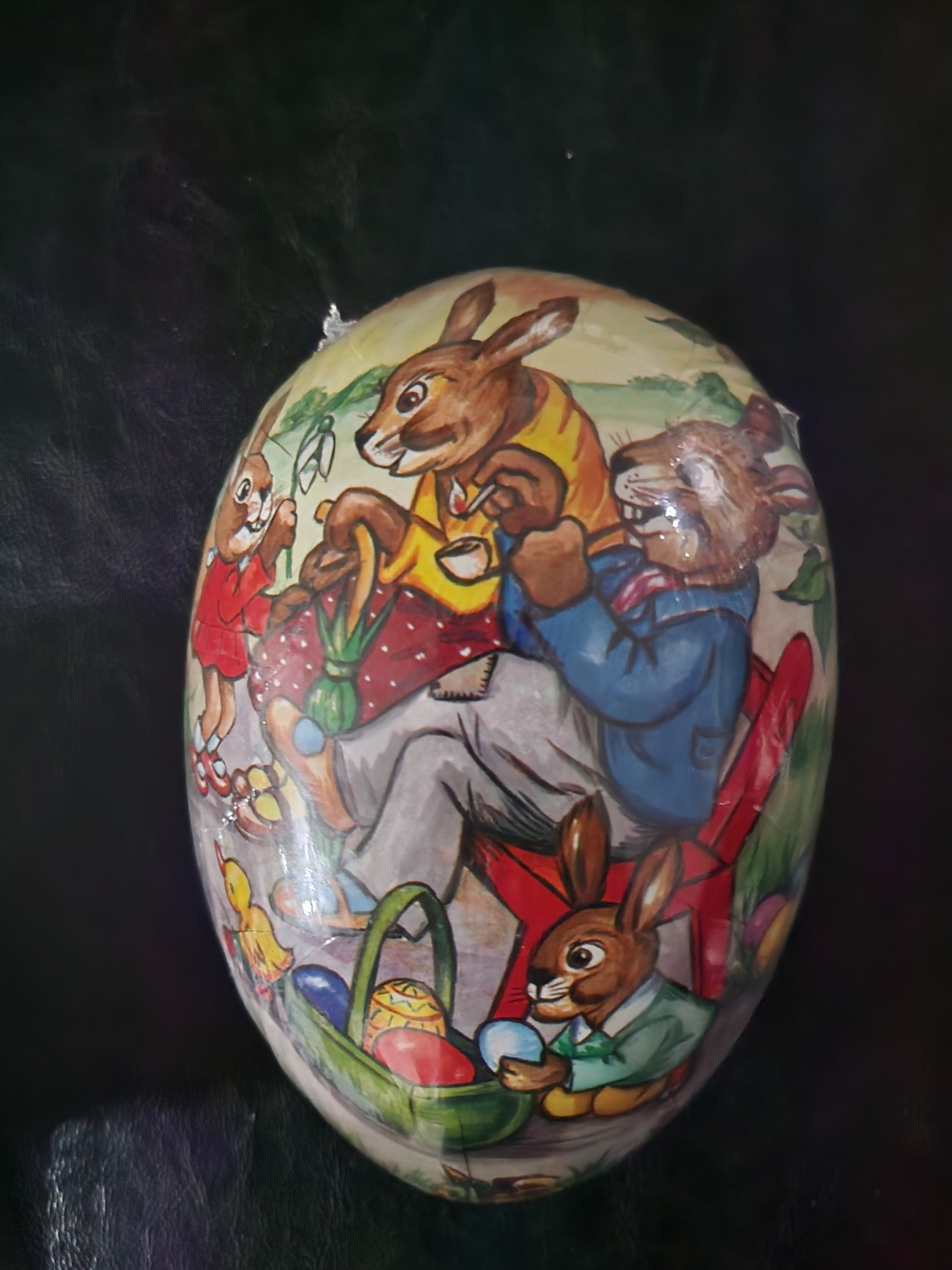 Vintage German Candy Container Easter Egg Made Germany Paper - Etsy