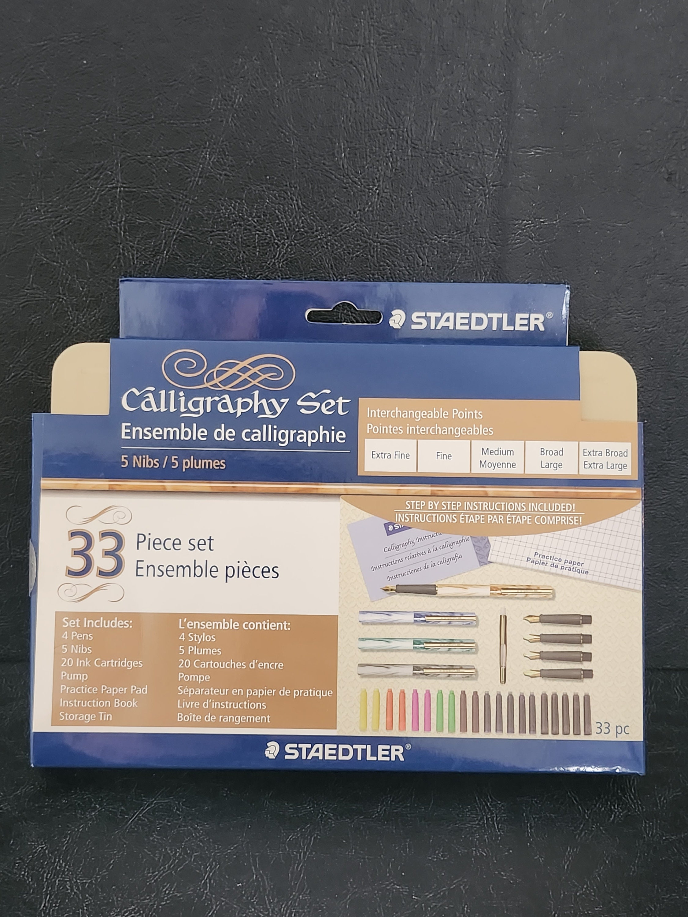 New Staedtler 33 Piece Calligraphy Set With Interchangeable Points 5 ...