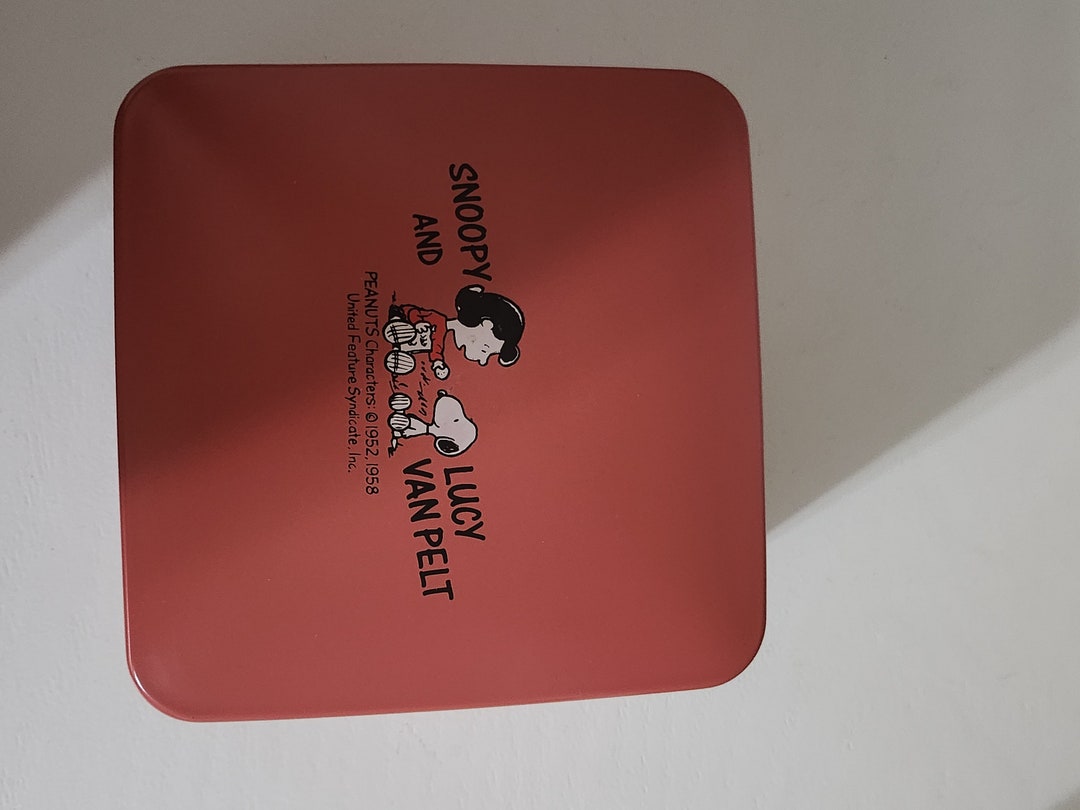 Snoopy and Lucy Van Pelt Stacked Duo Storage Boxes - Etsy