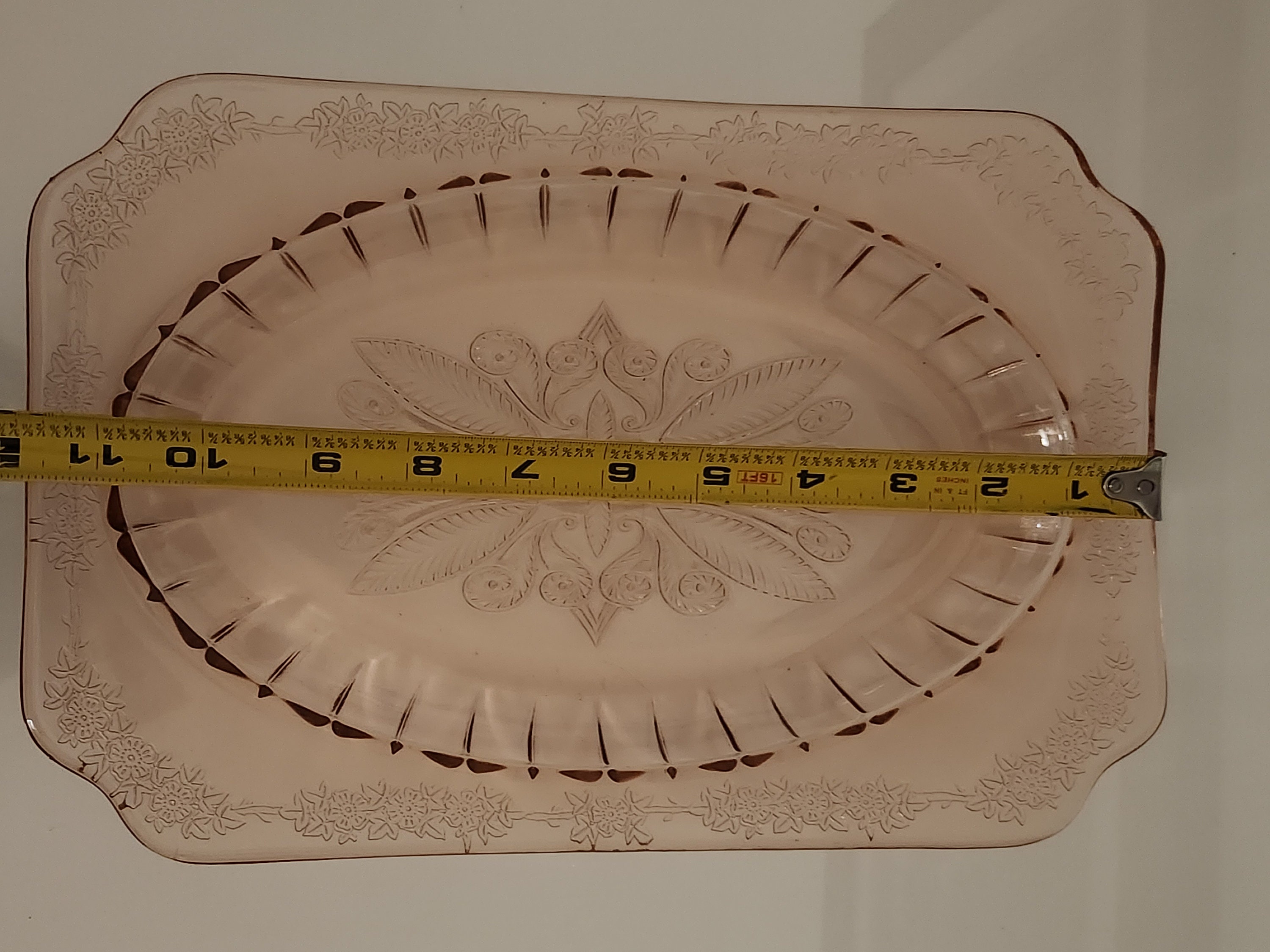 Antique Pink Depression Glass Adam Pattern Jeanette Glass Company ...