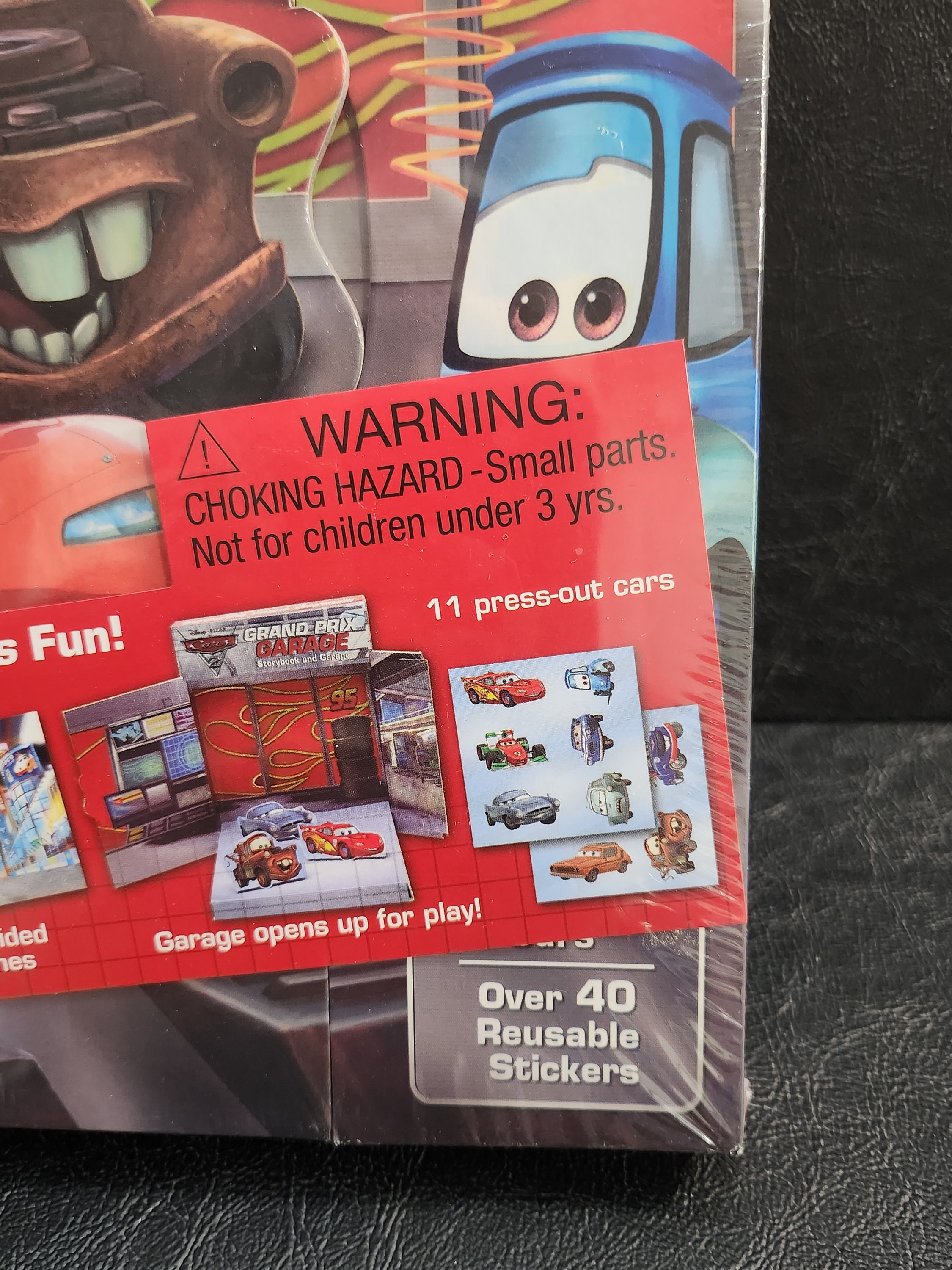 Cars 2 Grand Prix Garage Storybook and Playset NIB - Etsy