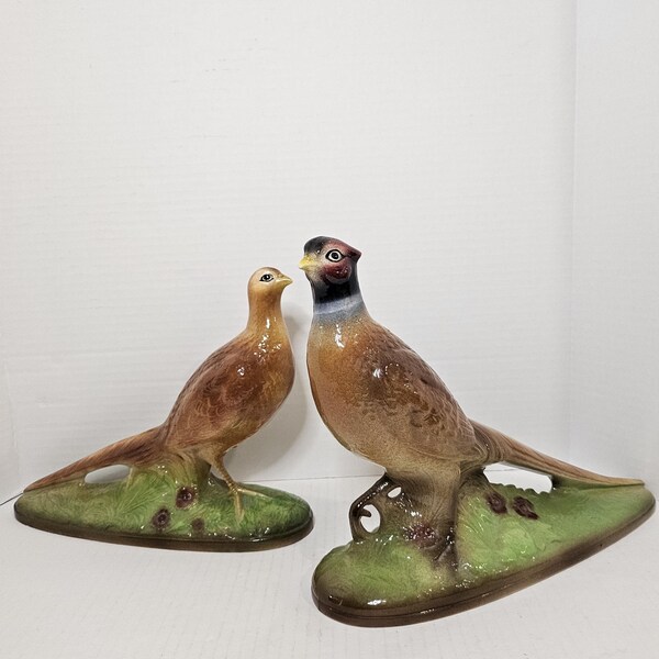 Ceramic Pheasant Figurine - Etsy
